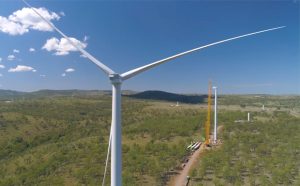 First Turbines Erected At Wind Farm - southburnett.com.au
