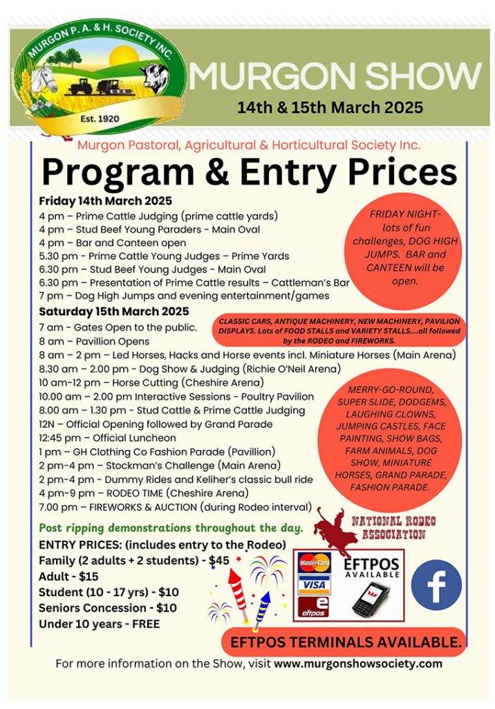 We're Ready For A Great Show! - southburnett.com.au